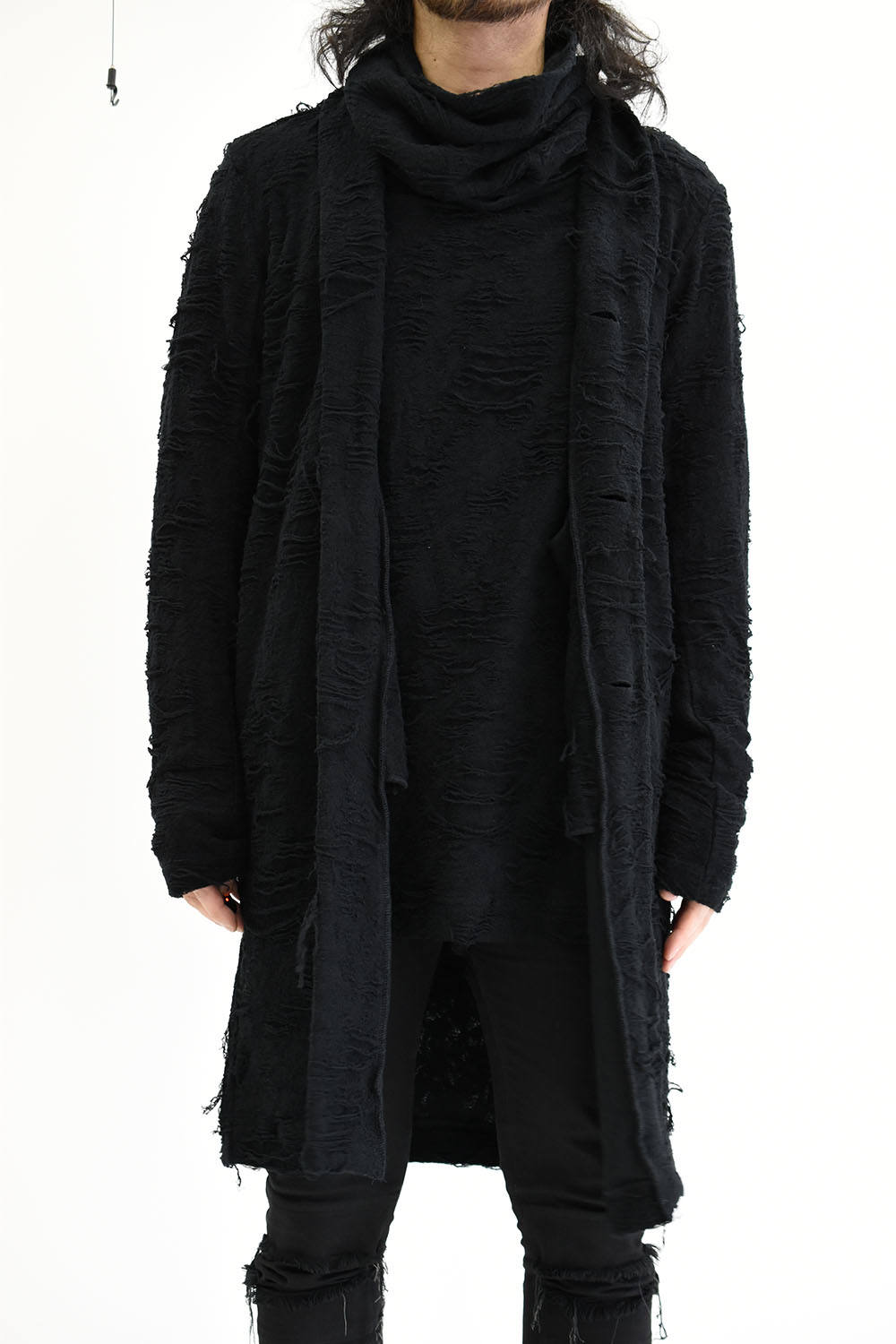 A.F ARTEFACT - 《ラスト1点!!》Damage Shawl Collar Cardigan/ダメージショールカラーカーディガン ...